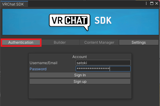 VRChat アバターのアップロード – Satoki