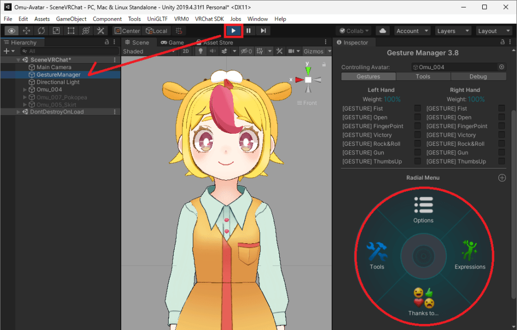 VRC Expressions Menu の作り方 – Satoki